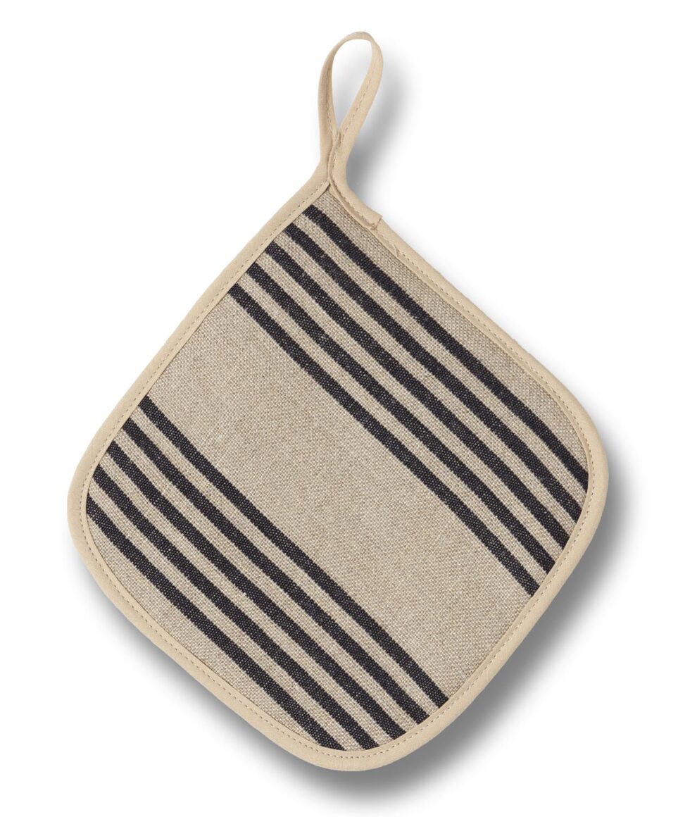 MANIQUE en Lin Monogramme Bleu - Thieffry Frères